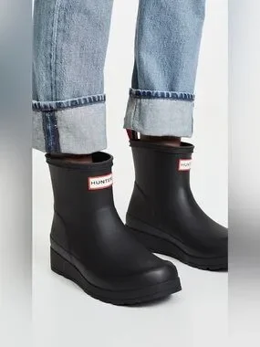 Hunter | Shoes | Hunter Short Play Boots With Redtrim Logo | Poshmark